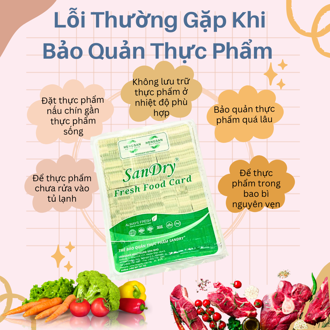 Những Lỗi Thường Gặp Khi Bảo Quản Thực Phẩm và Cách Khắc Phục